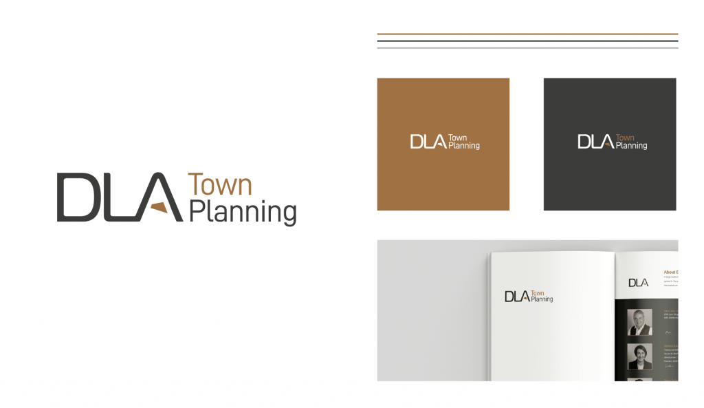 Rebranding of DLA Town Planning by Ouch Design